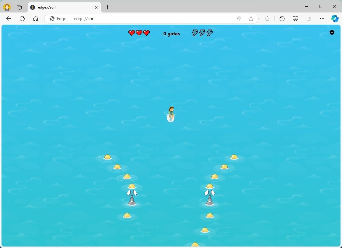 El juego de surf secreto de Microsoft Edge: cómo acceder a él y jugar