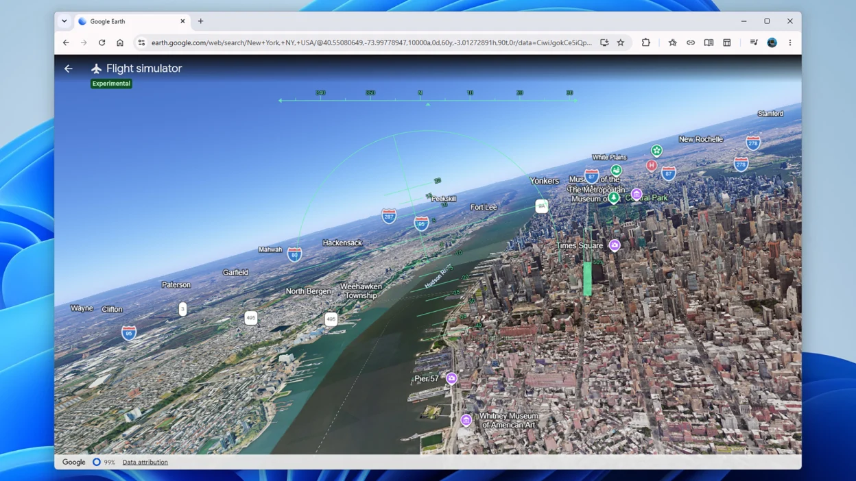 Cómo usar el simulador de vuelo de Google Earth gratis desde tu navegador